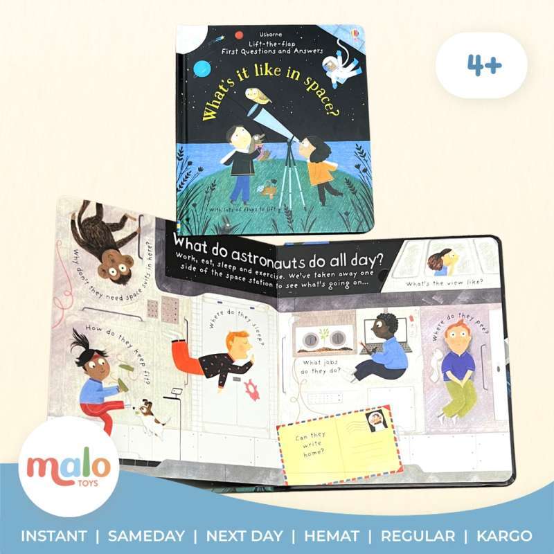 Jual Malotoys - Usborne First Q&a Lift The Flap Ltf Queston And Answer ...