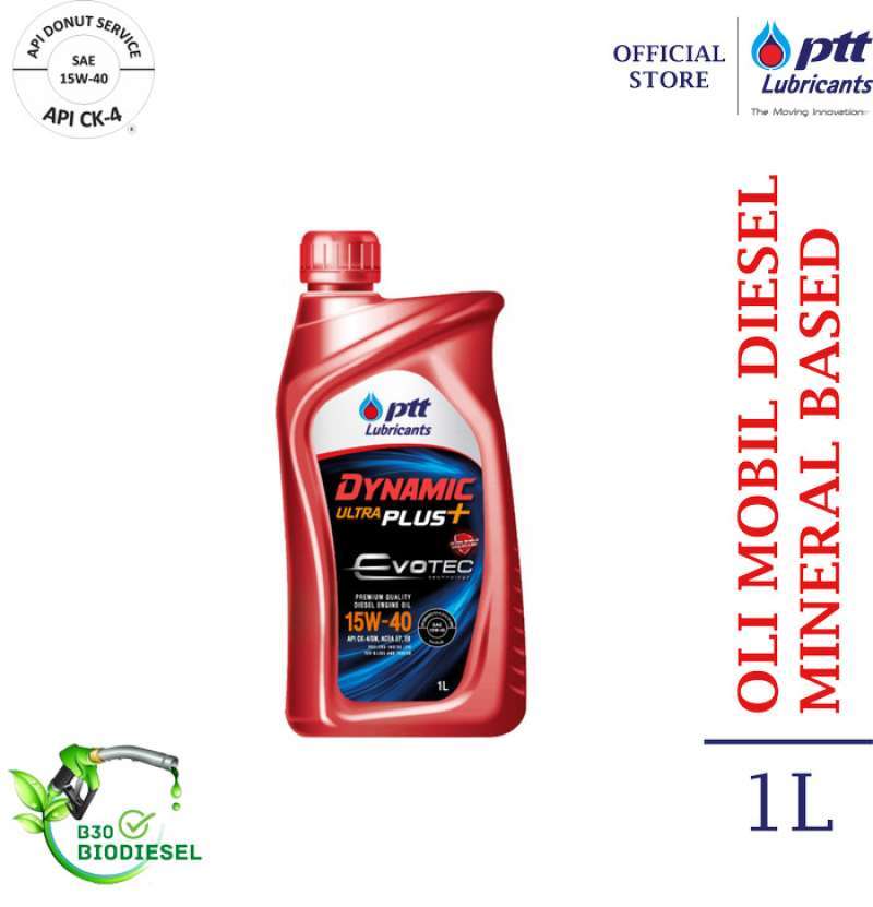 Jual PTT Lubricants Dynamic Ultra Plus+ SAE 15W-40 API CK-4/SN [1L] di ...