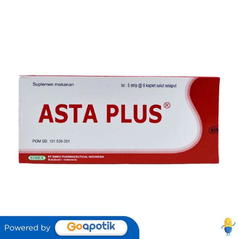 Jual Asta Plus Box 30 Kaplet Di Seller Apotek Abadi Jaya - Tegal Rejo ...