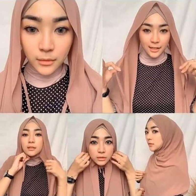 Tutorial Hijab Pashmina Sifon