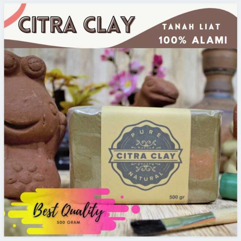 Jual Tanah Liat Siap Pakai 500gr | Prakarya | Clay | Tanah Lempung di ...
