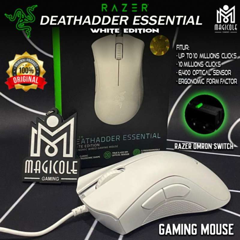 Jual Razer DeathAdder Essential White Edition Gaming Mouse di Seller ...