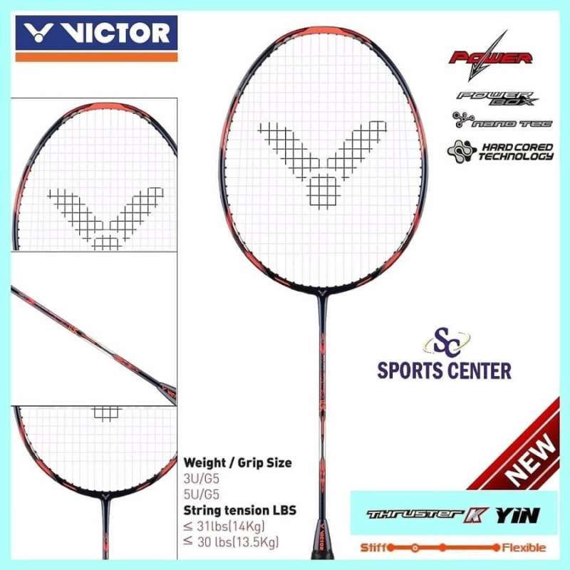 Promo Special Promo Raket Badminton Victor Thruster YIN / TK-YIN F ...