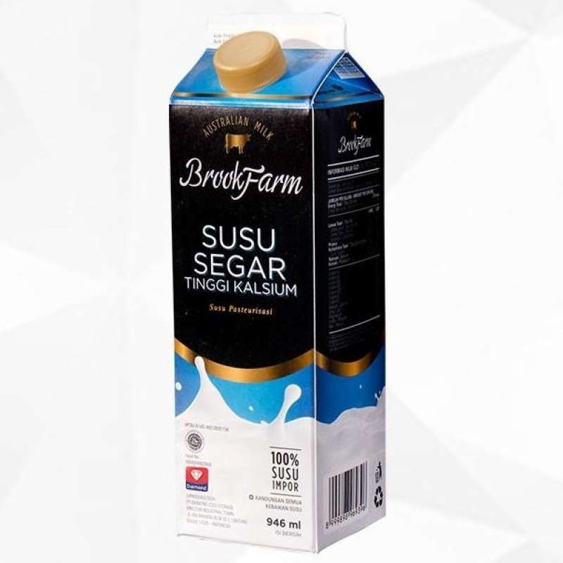 Jual Susu Brookfarm FRESH MILK Susu Segar Plain Import Australia 946ml ...