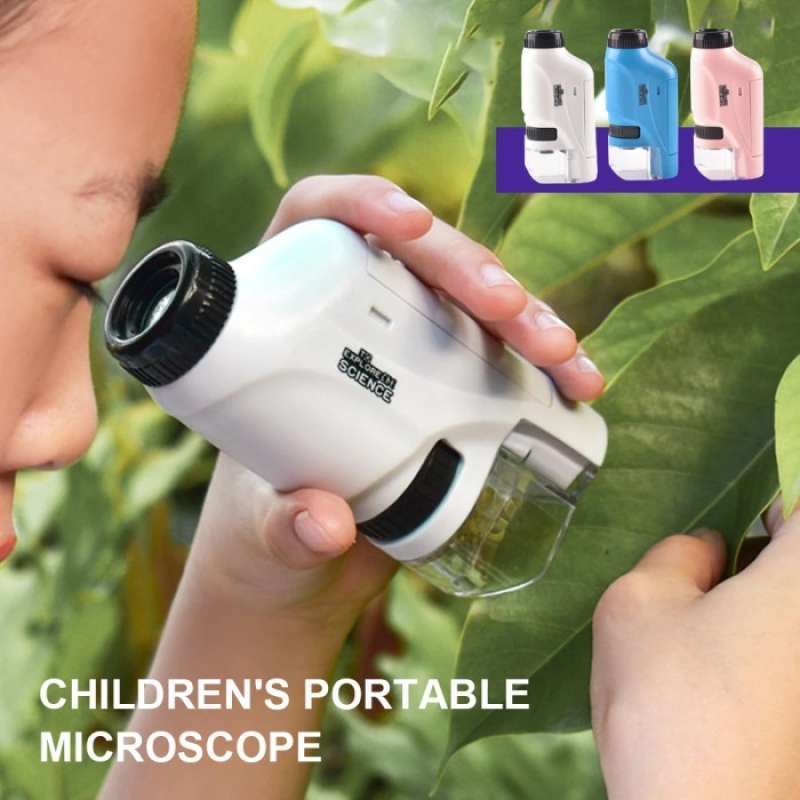 Promo Pocket Microscope For Kids 60X-120X Led Lighted Zoom ORIGINAL ...