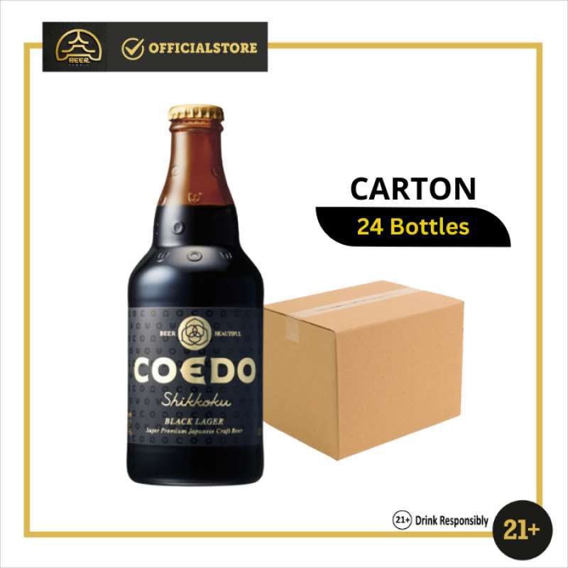 Jual Coedo Shikkoku Black Lager Beer 330ml x 24 Bottle (1 Karton) di Seller Beer Temple PIK ...