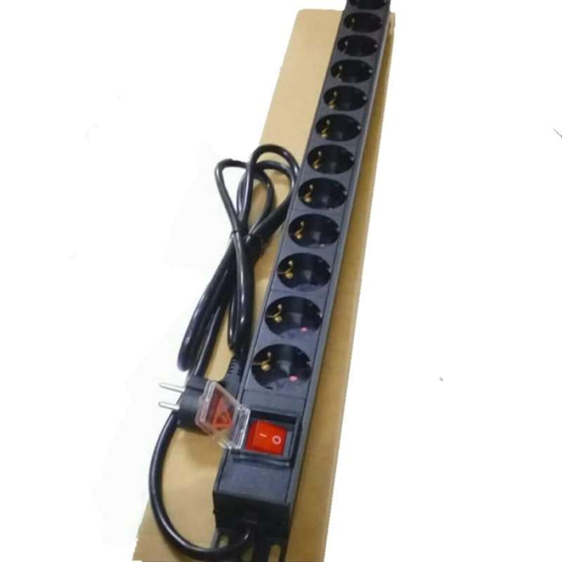 Promo power distribution unit pdu 12 port hole cable switch on off ...