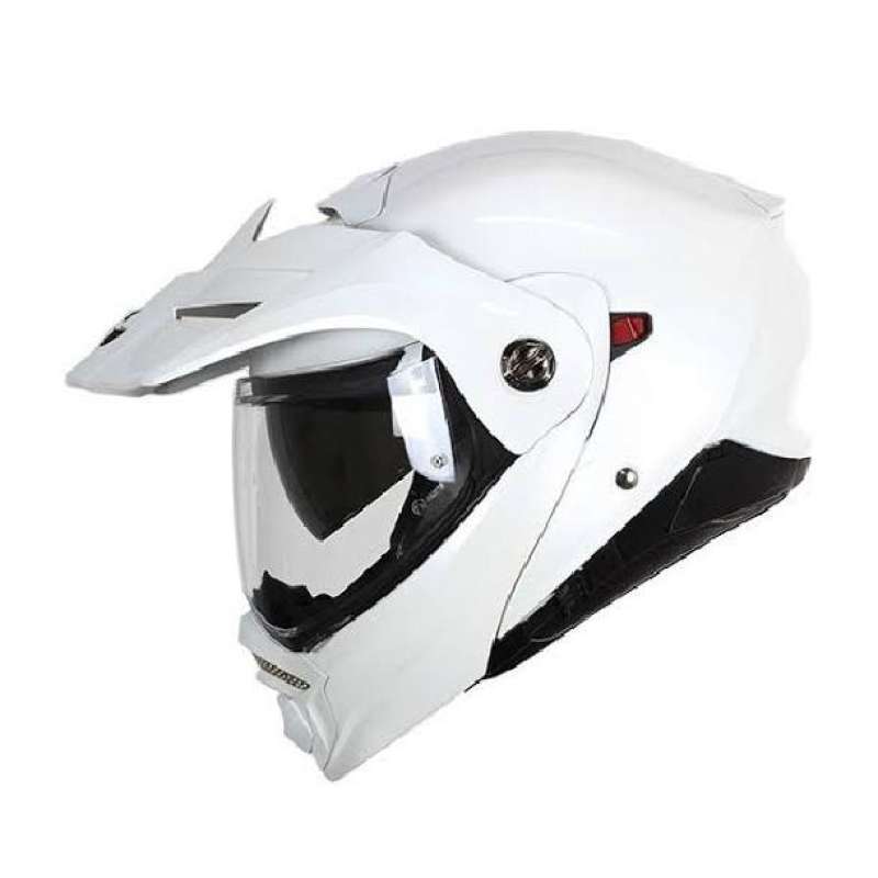Jual SCORPION ADX 2 PEARL WHITE MODULAR ADV HELM FULL FACE HELMET di ...