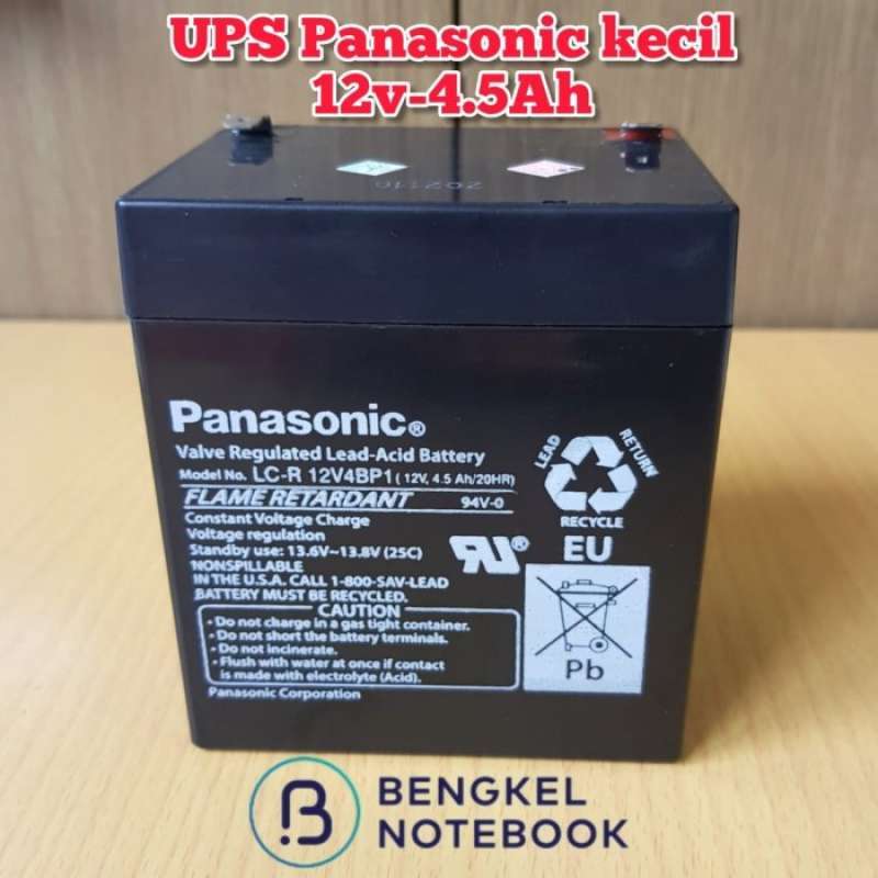 Jual Baterai Ups Panasonic Kecil 12V - 4.5Ah Aki Kering 12 Volt 4.5 Ah ...