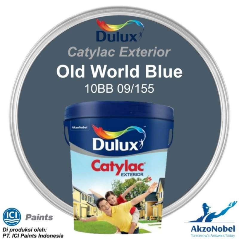 Jual CAT DULUX CATYLAC EXTERIOR 5 KG - OLD WORLD BLUE 10BB 09/155 di ...