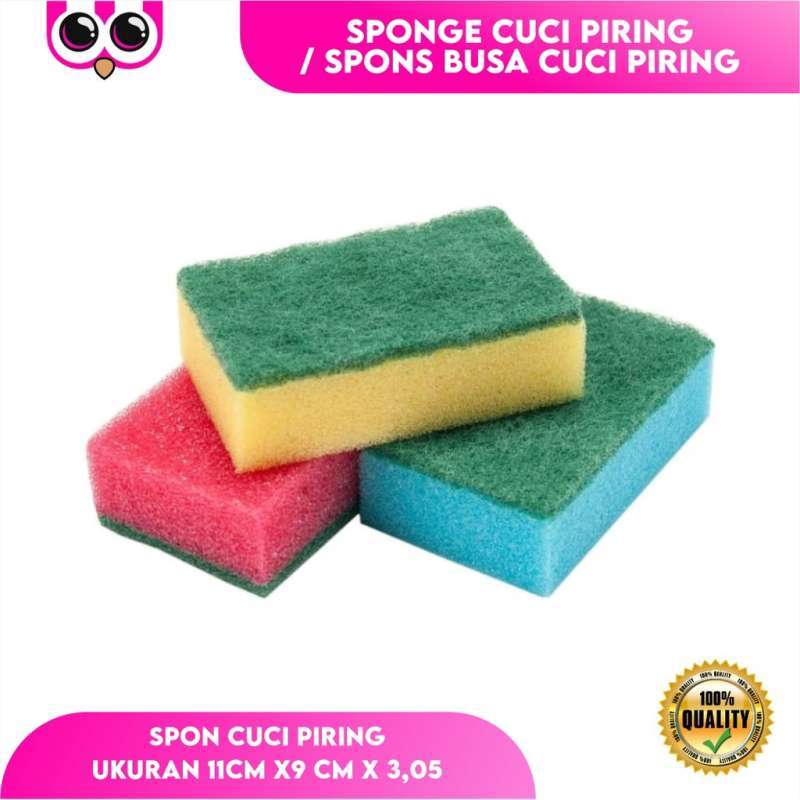 Jual [ SPON SAJA ] SPONGE CUCI PIRING / SPONS BUSA CUCI PIRING di ...