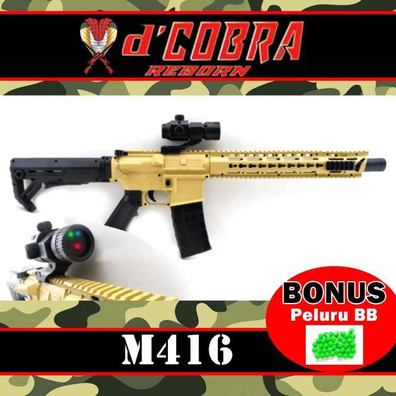 Jual PISTOL MAINAN/airsoftgun/SNIPER/TEMBAKAN MAINAN DCOBRA M416 SPRING di Seller ROBI OLSHOP ...
