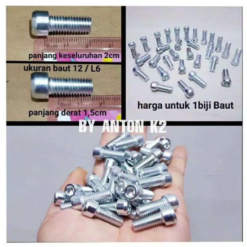 Promo Baut/Sekrup Mur Spion Tomok Ducati/Circuit/Cirkuit/Rizoma/Tomok ...