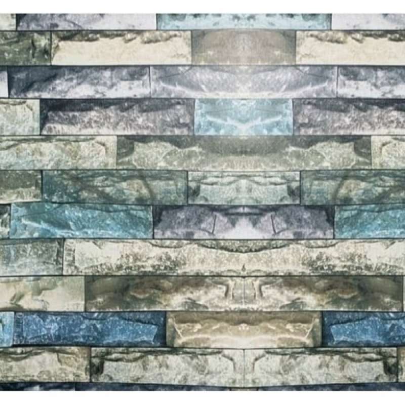 Promo Wallpaper BATU ALAM CAMPUR - Wall Sticker Dinding 9M X 45CM ...
