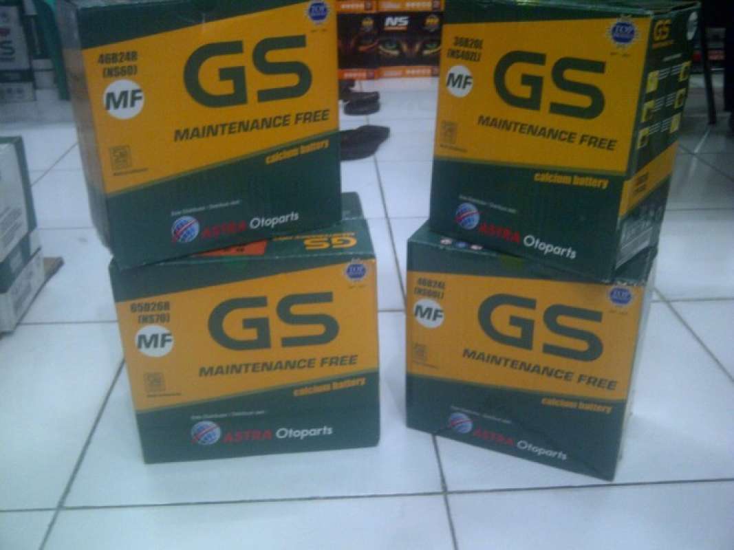 Jual Aki Mobil Gs Astra Type Gs Mf Ns60Ls 45Ah 12 V Gsmf Ns60Ls 55680 ...