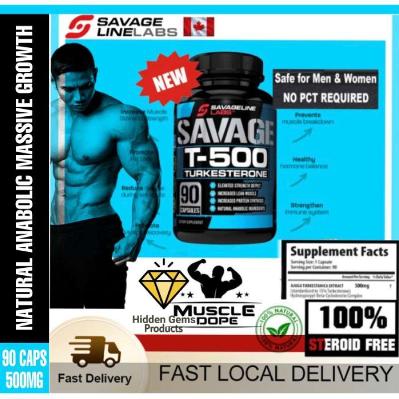 Promo Savage Line Labs TURKESTERONE T-500 90 Caps 500mg Diskon 33% di ...