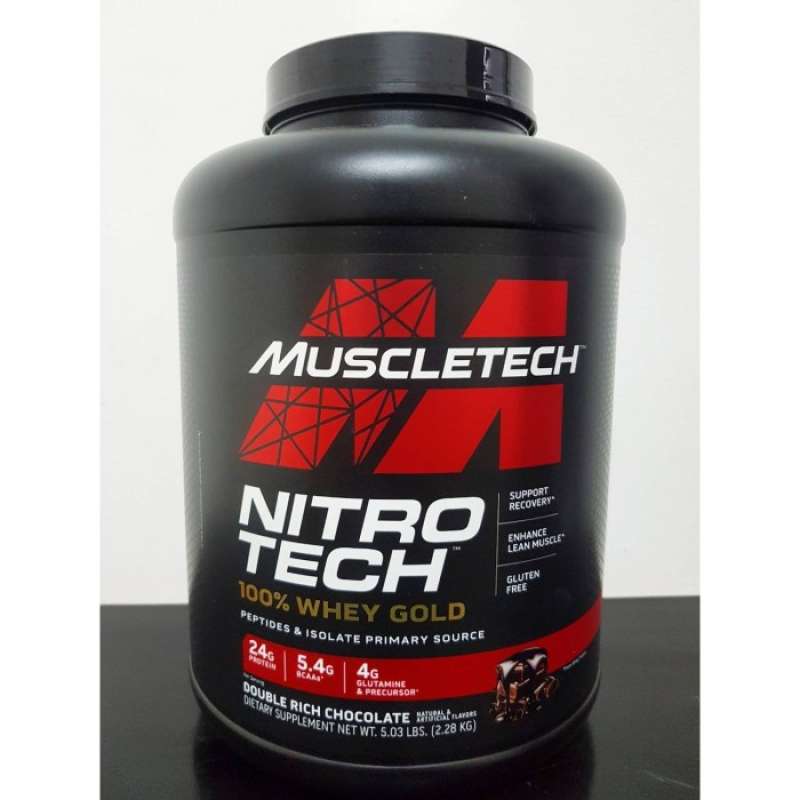 Promo Nitrotech Whey Gold Muscletech 5,5 lbs Nitro Tech 5.5 lb 5,5lb 5 ...