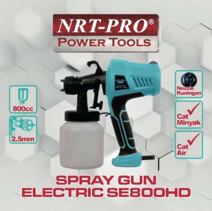 Jual Mesin Semprot Cat Spray Gun Elektrik NRT PRO SE800HD 800cc ...