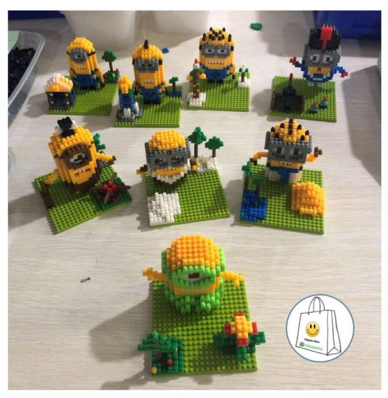 Jual Mainan Nano Block Blok Lego Minion Minions Figure Edukasi Sudoku ...