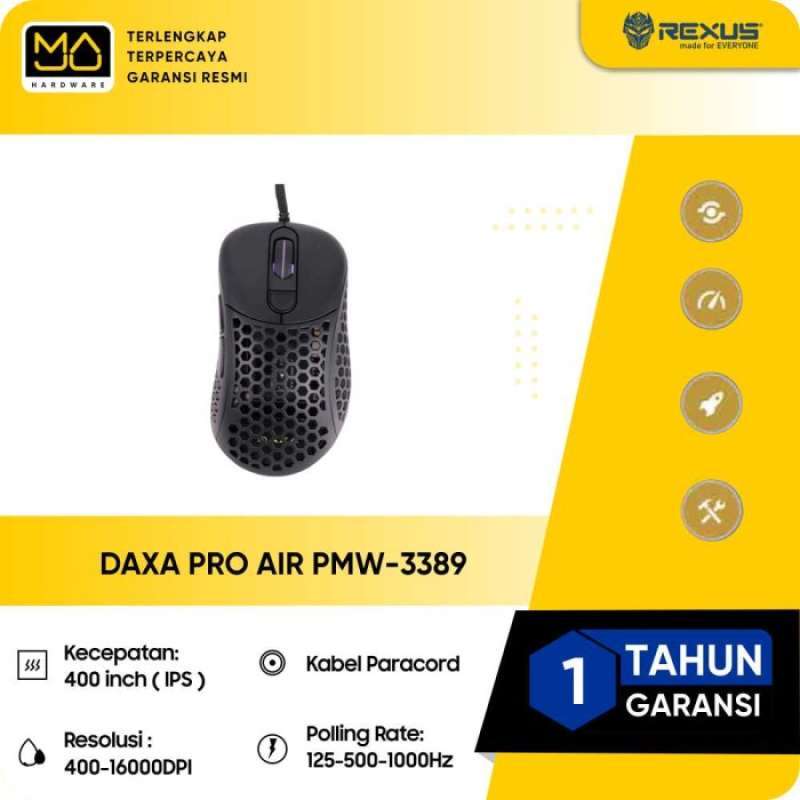 Jual MOUSE REXUS DAXA PRO AIR PMW-3389 di Seller Maju Hardware Group ...