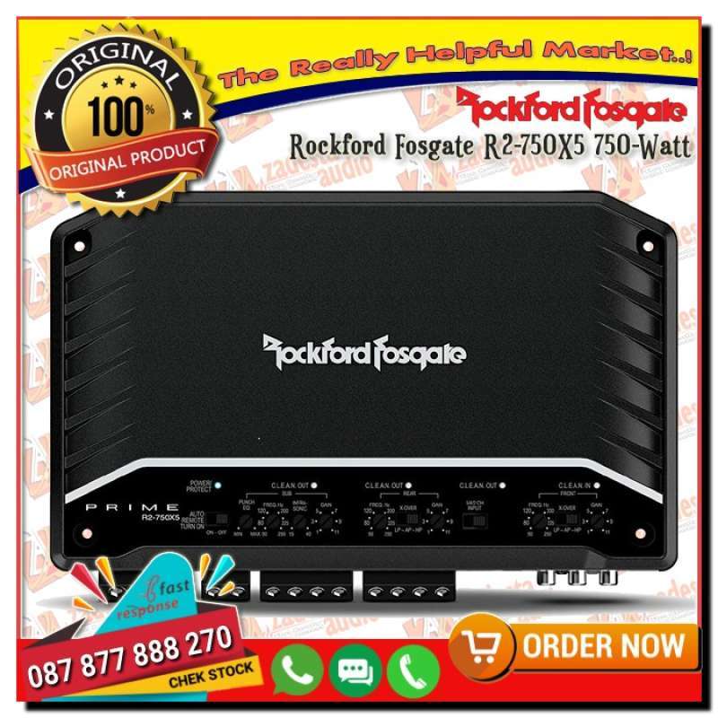 Promo Stok Terbatas Rockford Fosgate R2-750X5 750-Watt 5-Channel ...