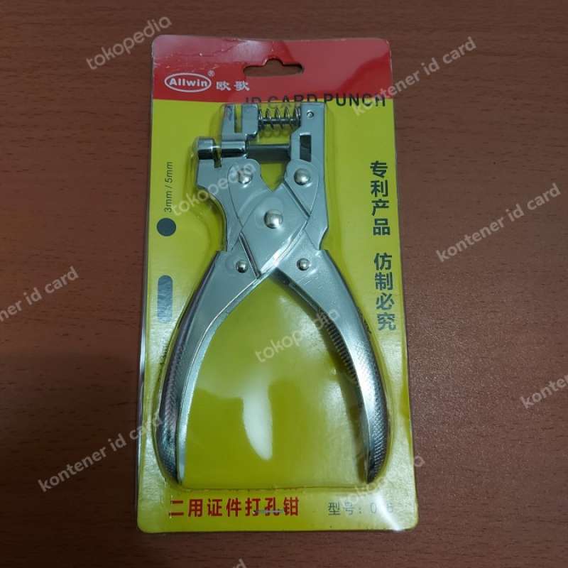 Promo Tang Pembolong Id Card 2 Fungsi Oval dan Bulat Diskon 23% di ...