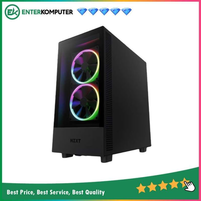 Jual Casing NZXT H5 Elite Black - Premium Compact Mid-Tower Case di ...