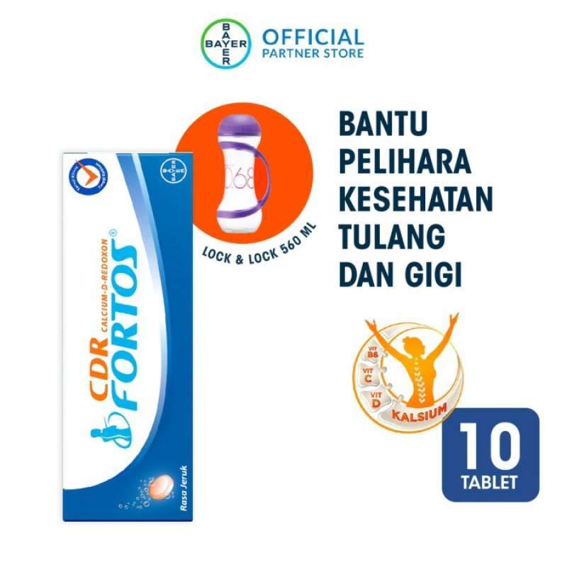 Promo CDR FORTOS SUPLEMEN KALSIUM 10 TABLET & LOCK & LOCK DUMBELL 560 ...