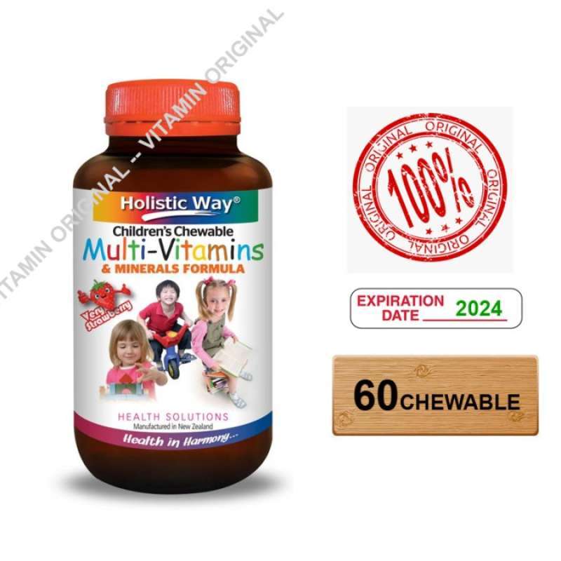 Jual Holistic Way Children's Multivitamins & Mineral 60 Chewable Di ...