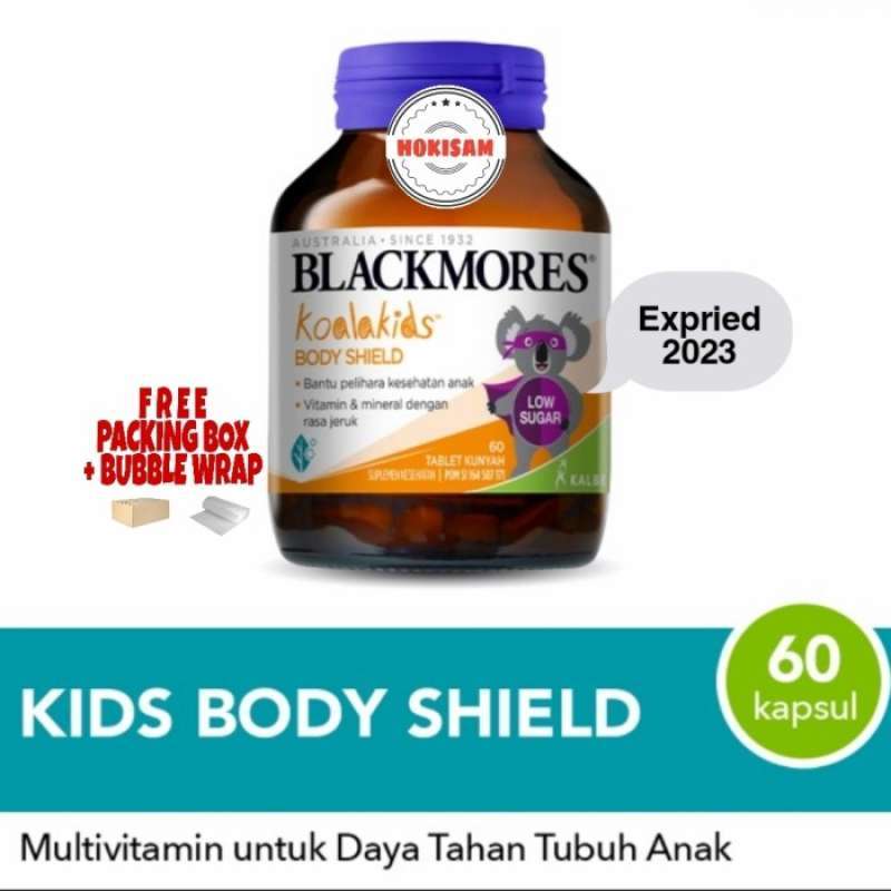 Jual Blackmores Kids Body Shield 60 Tablet Bpom Kalbe Blackmores Kids ...