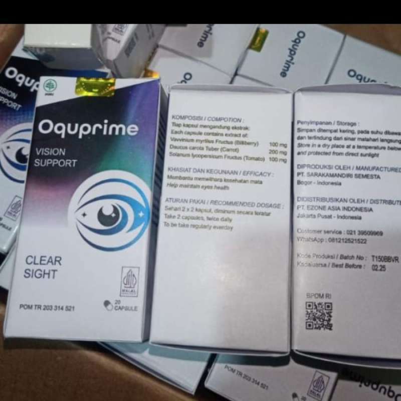 Jual Oquprime Vision Support Obat Mata Herbal Bpom Di Seller Anes ...