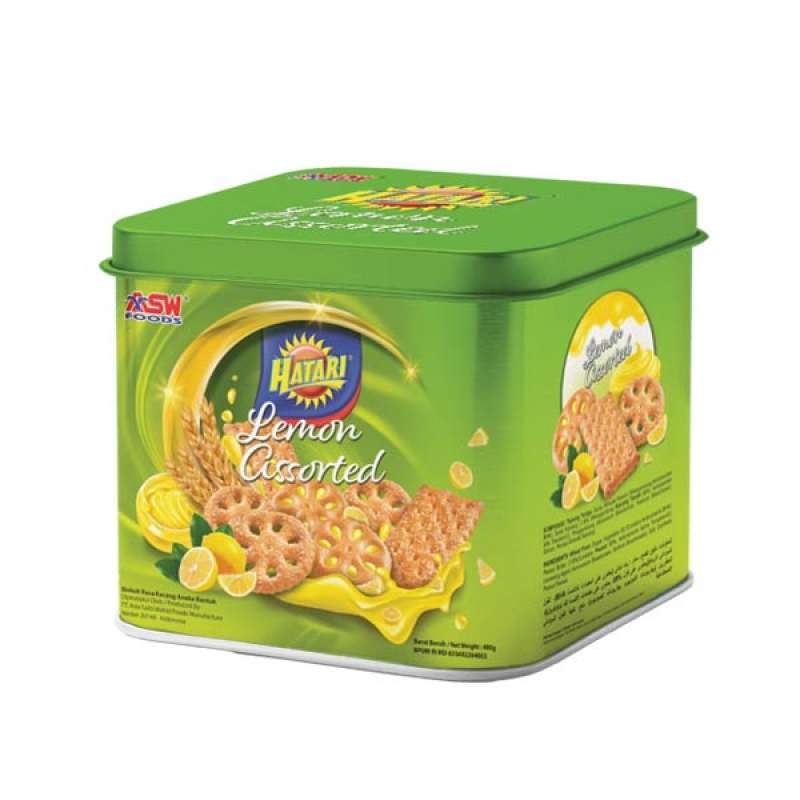 Promo ASW HATARI BISCUIT LEMON ASSORTED TIN 350 GR Diskon 30% di Seller ...