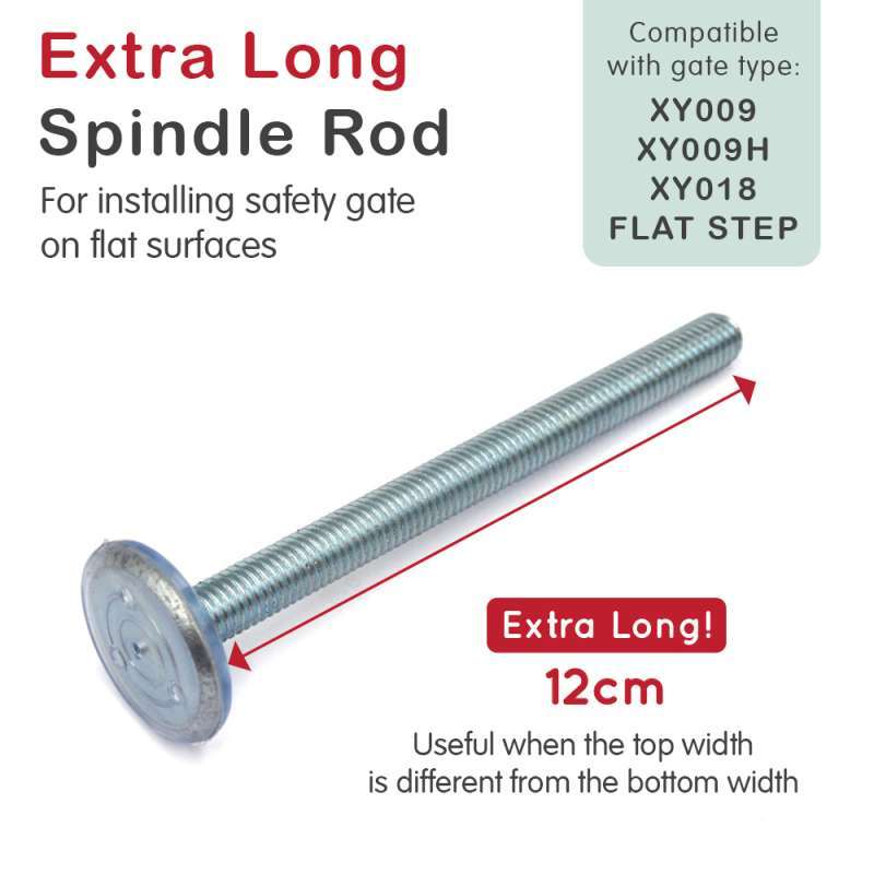 Jual Skida Extra Long Spindle Rod 12cm / Baut - Instalasi Safety Gate ...