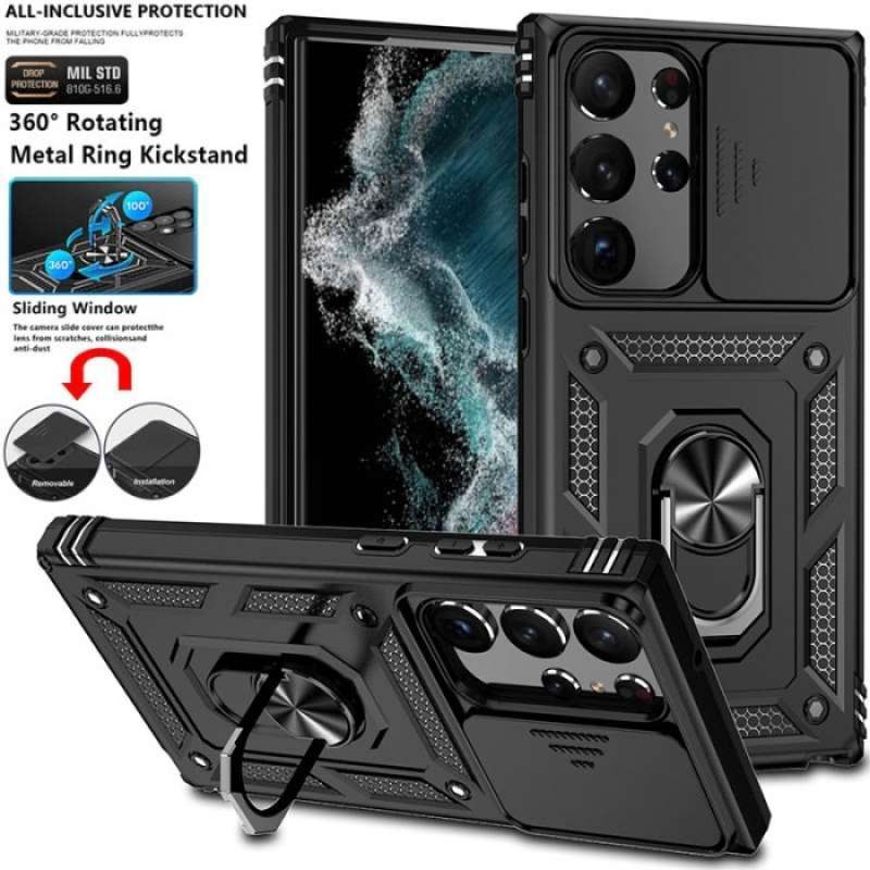 Promo Armor Lens Ring Case Casing Samsung Galaxy S23 Ultra Camshield ...