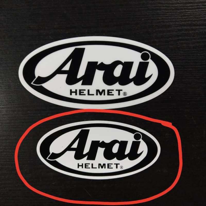 Jual Sticker Logo Arai Helmet Original Medium Size Di Seller Makarena ...