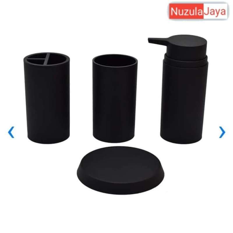 Promo Peralatan sabun dan aksesoris mandi set hitam Diskon 23% di ...