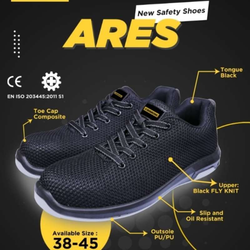 Promo KRISBOW SEPATU SAFETY ARES 4INCI - 39 Ukuran Sepatu Diskon 10% di ...