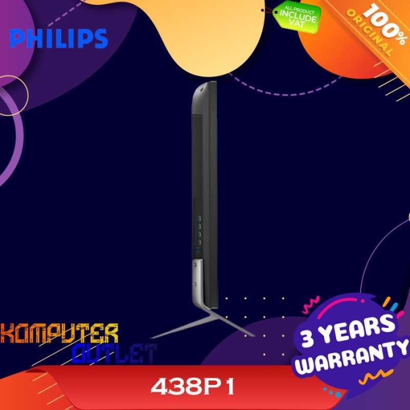 Jual Philips 438p1 - 43 Inch Ultrawide 4k Uhd Monitor (3840x2160) Ips ...