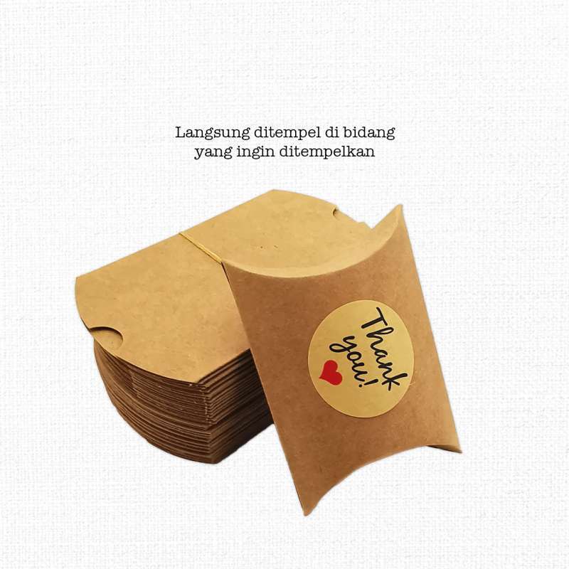Promo Sk-c817 Sticker Thank You 1 Roll 500pcs Stiker Label Makanan ...