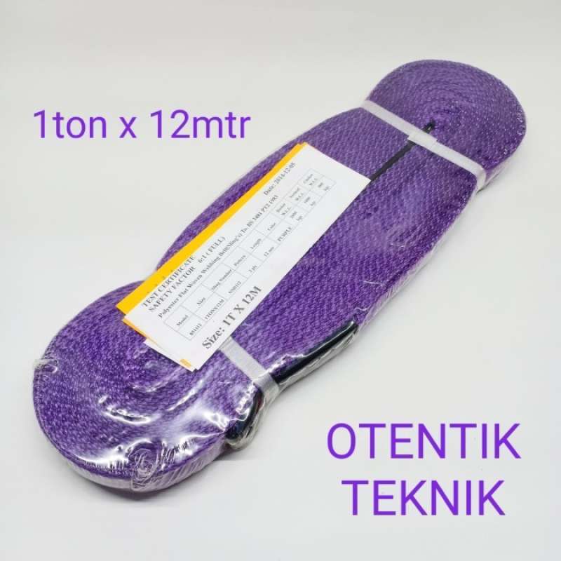 Jual Webbing Sling Belt 1 Ton X 12 Meter - Tali Sabuk 1t X 12m - Webing ...