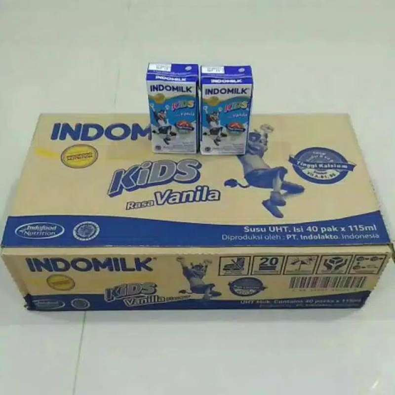 Jual Indomilk Kids Full Cream Susu Uht [115 Ml / 40 Pcs/ Karton] Di ...
