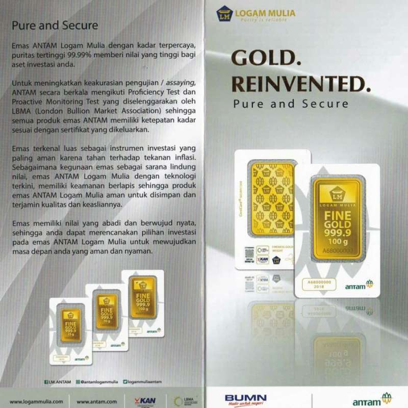 Jual Logam Mulia LM Aneka Tambang 3 Gram Press Reinvented Blibli ...