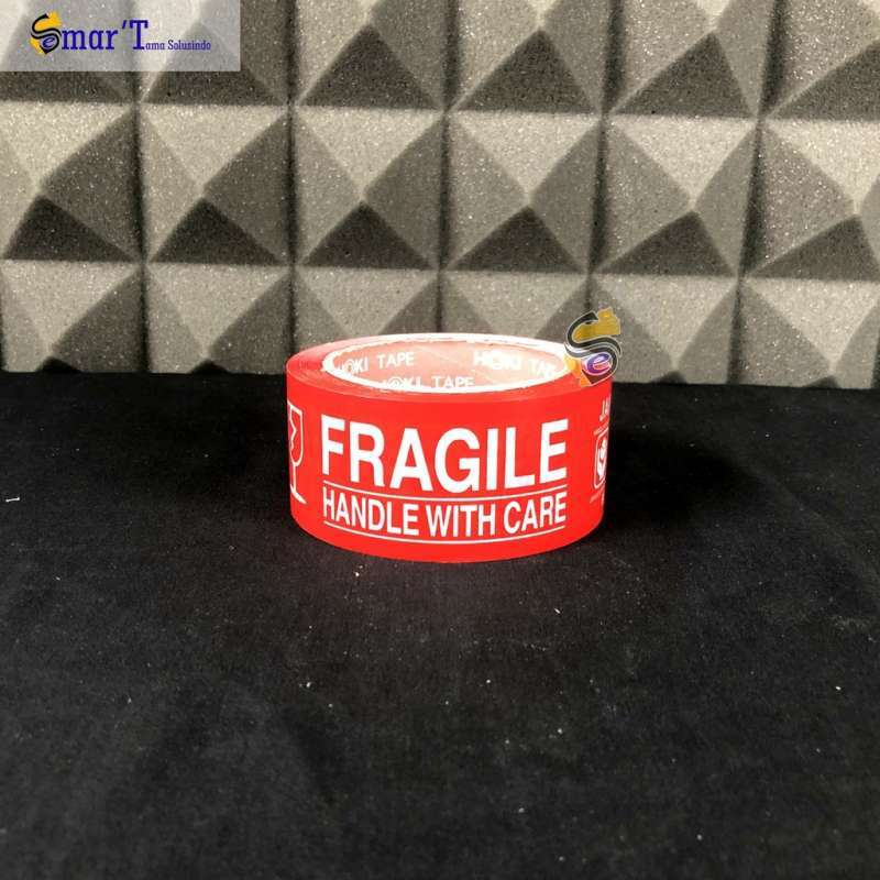 Jual Lakban Fragile / Label Fragile Murah 48mm x 50yard/100yard Merk ...