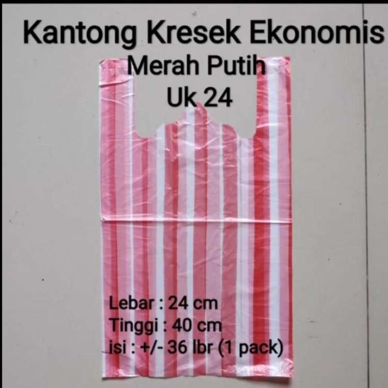 Jual Hd 24 Kantong Plastik Merah Putih, Kresek Merah Putih Di Seller ...