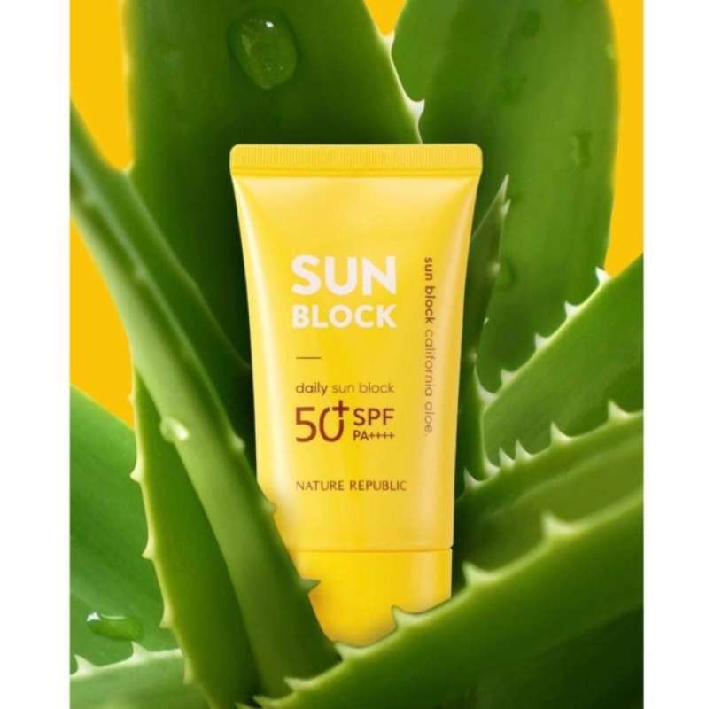 Promo Nature Republic california aloe daily sun block cream spf 50 pa++ ...