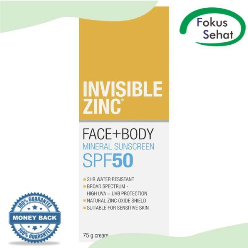 Jual Invisible Zinc Spf 50+ Face And Body 75g Di Seller Paras Ayu ...