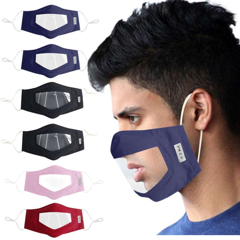 Jual Fashion Deal 6pc Mask With Clear Window Visible Expression For The ...