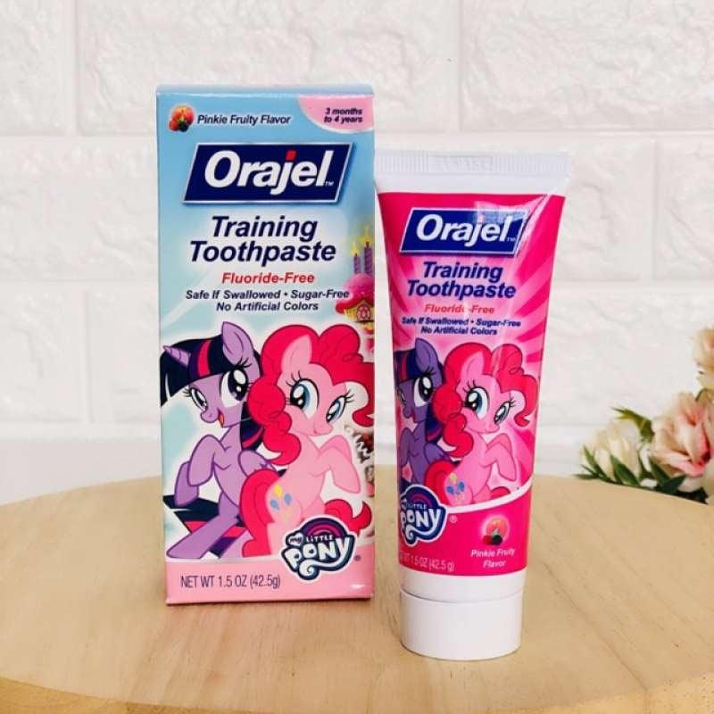 Jual Orajel Training Toothpaste Fluoride + Free Pasta Gigi Anak My ...