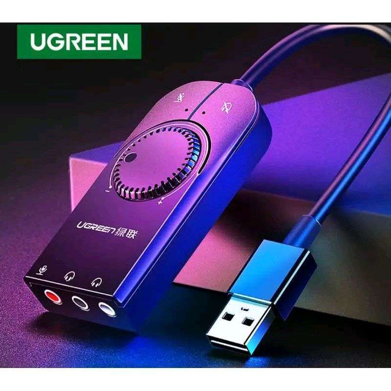 Jual Ugreen External USB Soundcard Audio Interface for Laptop or PC ...