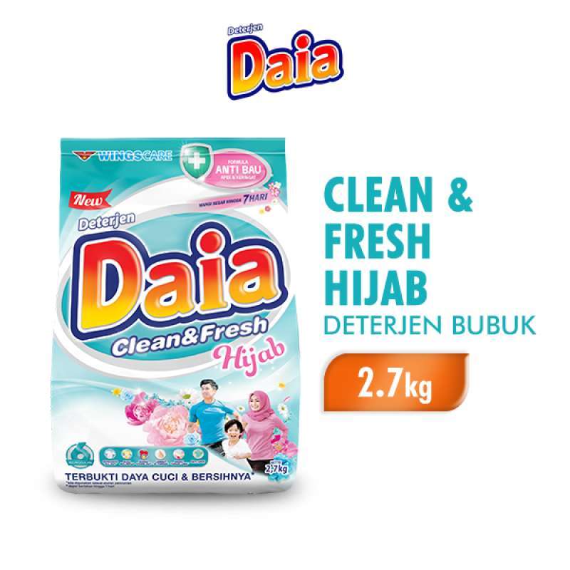 Promo Daia Detergen Bubuk Clean & Fresh 2700 Gr Diskon 25% Di Seller ...